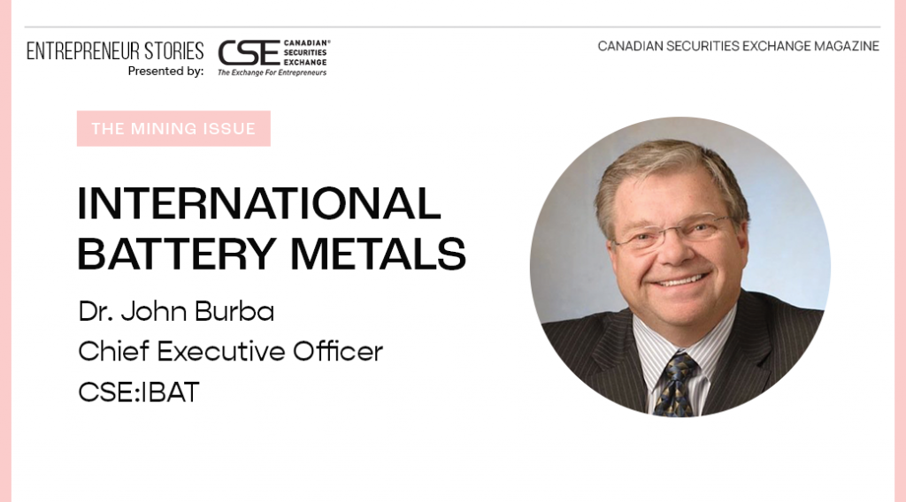 International Battery Metals: Technology to support clean, consistent ...